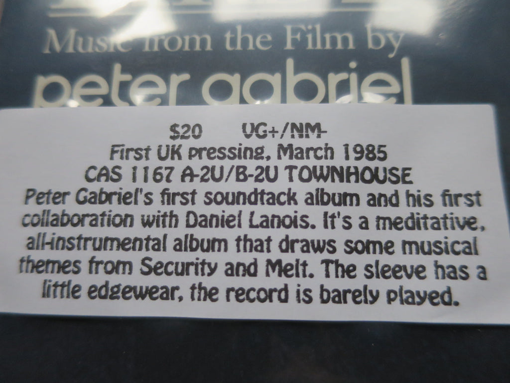 Peter Gabriel - Birdy soundtrack – Luke's Records