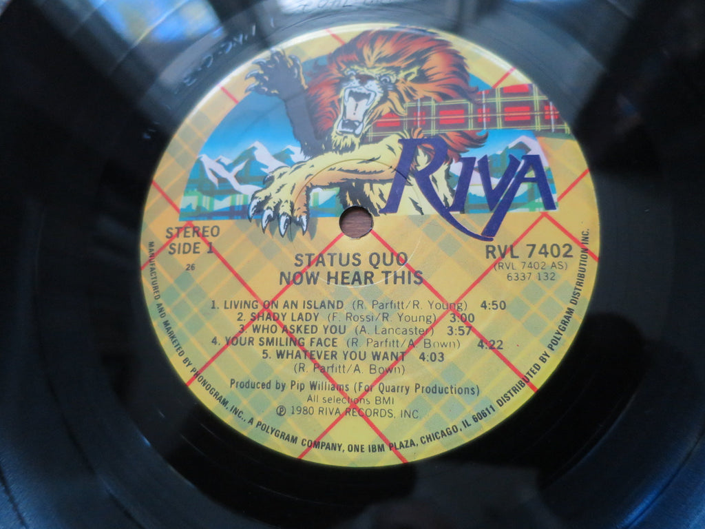 Status Quo - Now Hear This – Luke's Records