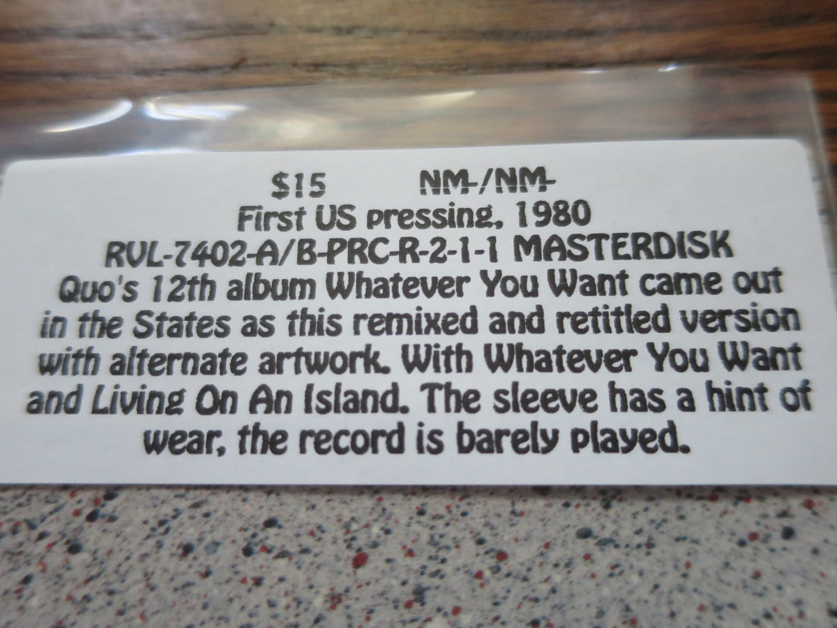 Status Quo - Now Hear This – Luke's Records